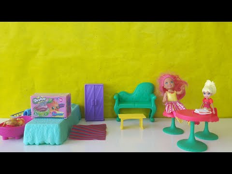 Barbie Sıkılan Kızı Polly Pocket İçin Evin Bir Yerine Shopkins Saklıyor Cicibiciler