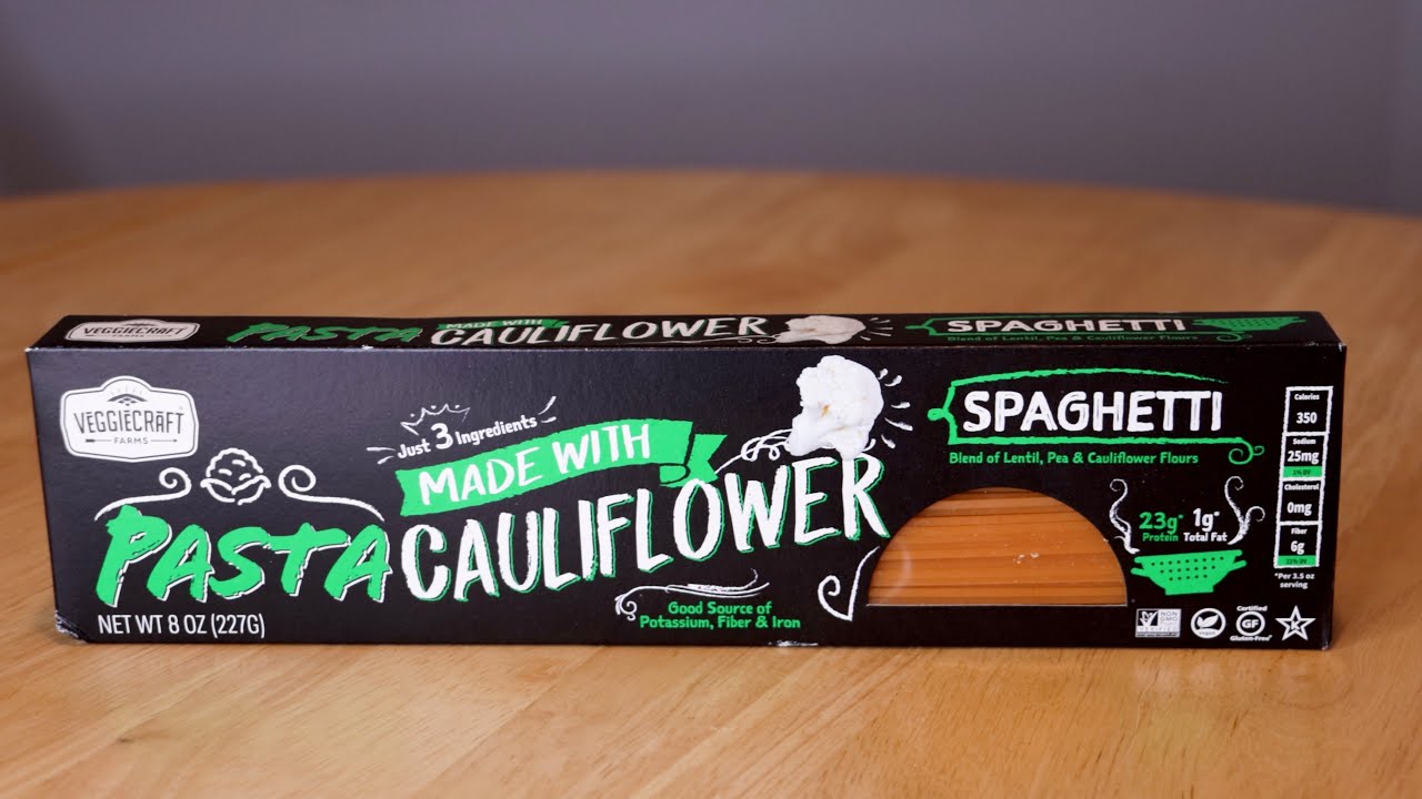 Veggie Craft Farms Cauliflower Pasta Review - YouTube