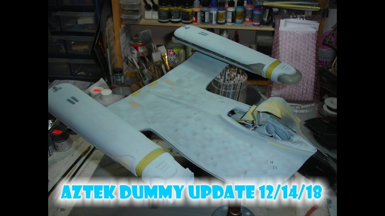 Aztek Dummy Update 12/14/18 - 1000 Scale Enterprise D part 8 - YouTube