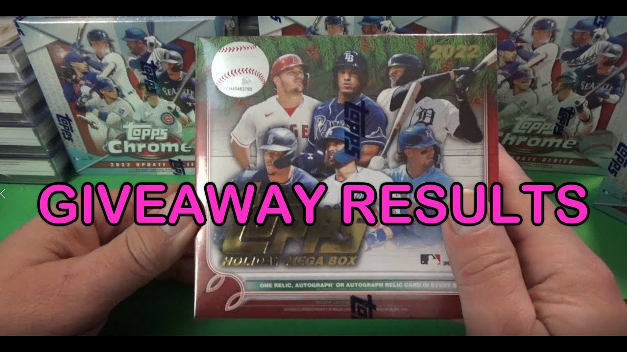 WE HAVE A WINNER GIVEAWAY RESULTS And 2022 Topps Chrome Update Mega Box ...