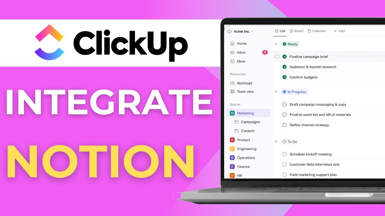 How to Integrate ClickUp with Notion Step by Step Guide - YouTube