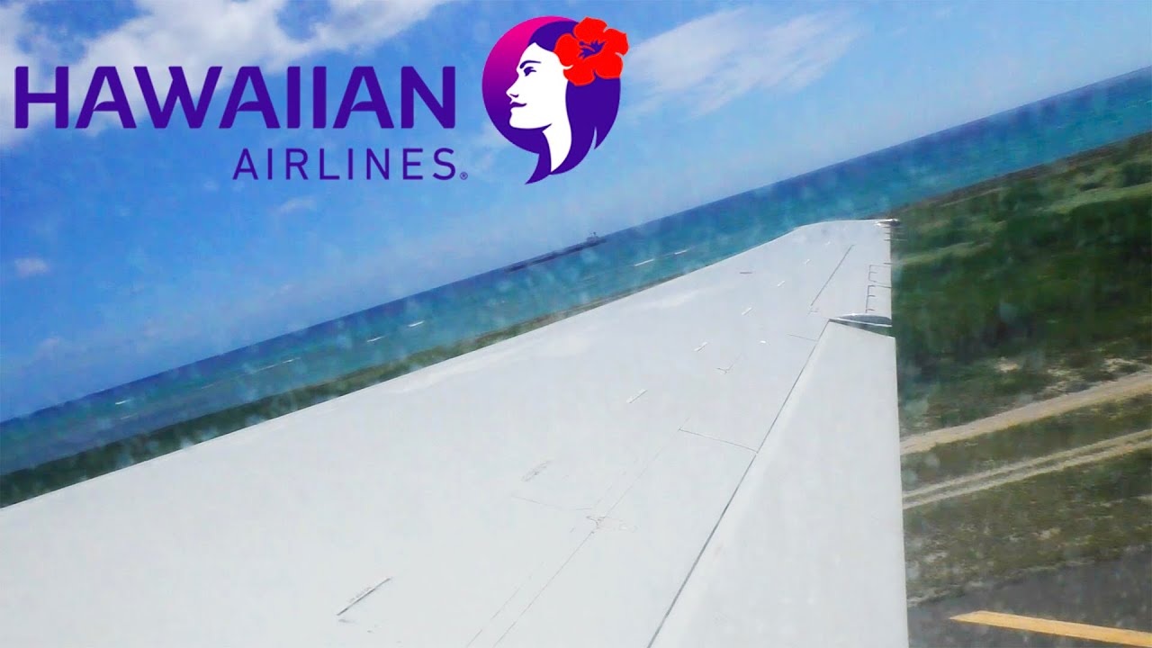 Hawaiian Airlines Boeing 717-200 REEF RUNWAY Takeoff from Honolulu, O ...