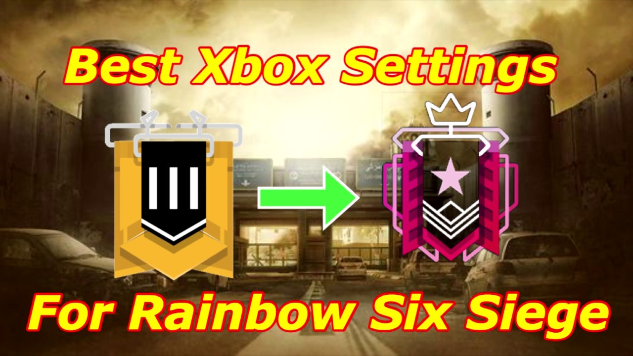 Best XBOX Sensitivity's & Settings! For Rainbow Six Siege - YouTube