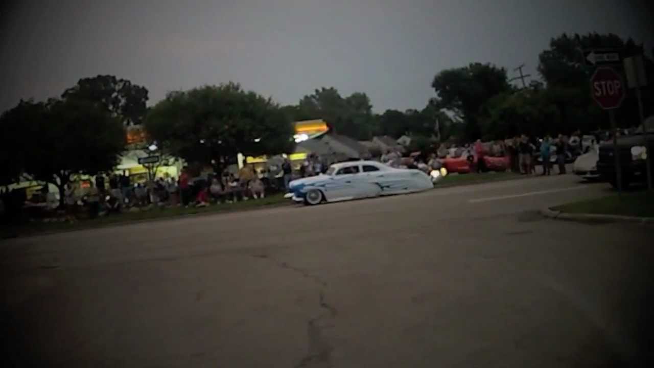1951 Ford Hotrod Sh'Boom Shoots Flames at Woodward Dream Cruise 2012 ...