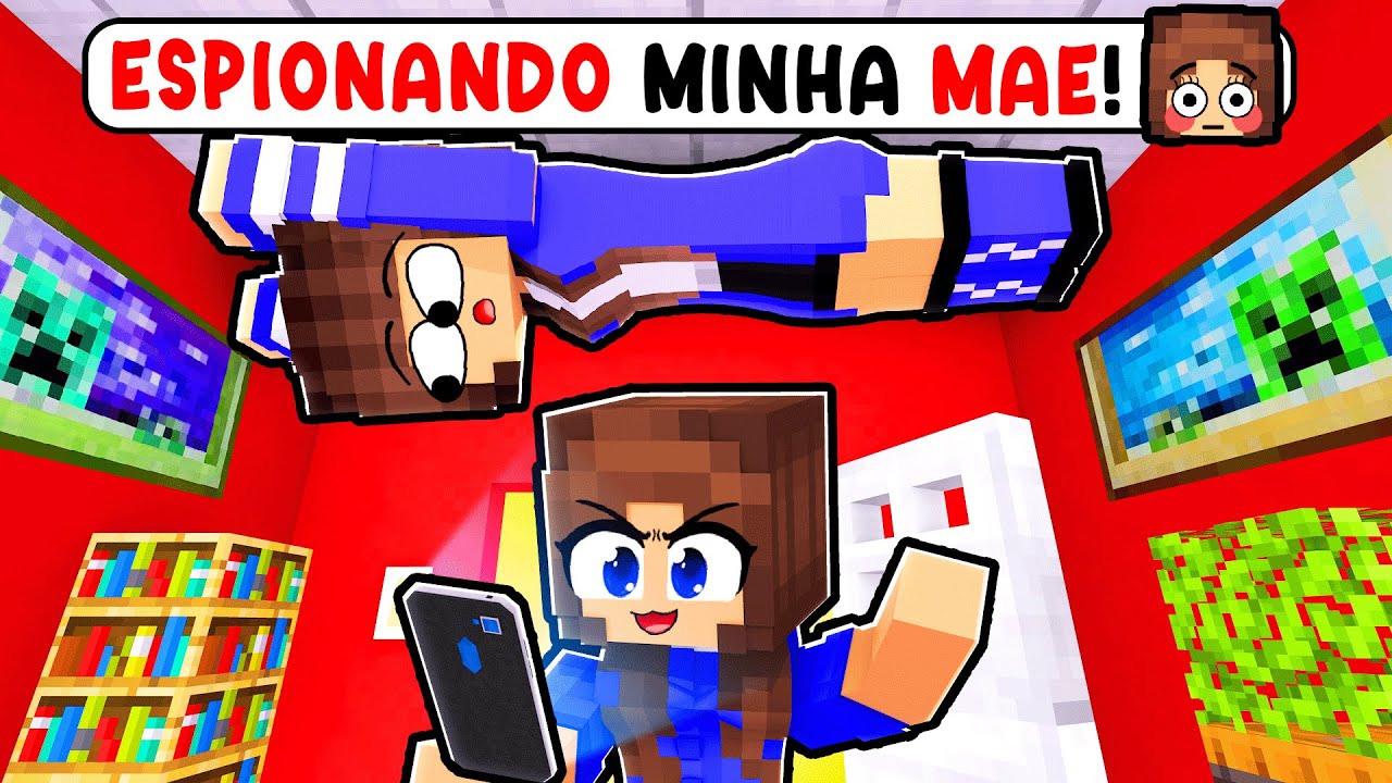 Espionando Minha MÃe Por 24 Horas No Minecraft Miika Youtube