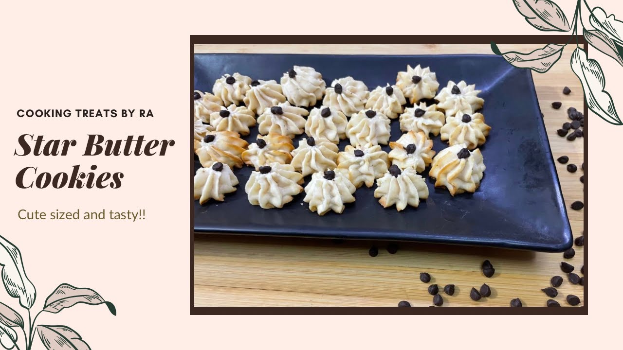 Star Butter Cookies⭐️ | Easy Chocochip Cookies Recipe🍪 - YouTube