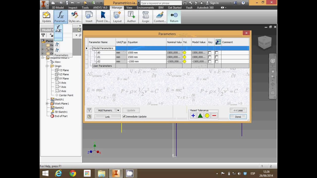 Modelado paramétrico y estructural en Inventor - YouTube