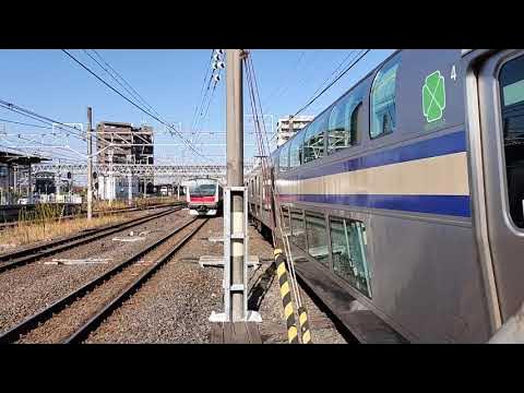 蘇我駅 E235系1000番台(11両)横クラF-18編成 & E233系5000番台(10両)千ケヨ513編成 入線 - YouTube