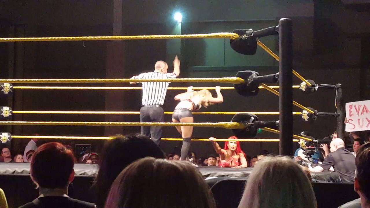 A short clip of Eva Marie vs Carmella NXT North Charleston - YouTube
