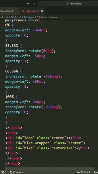 Bike Loop Html Css Shorts Viral Youtube