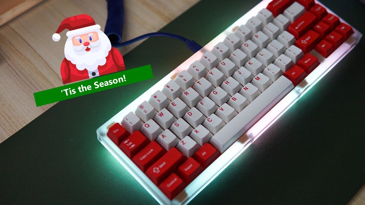 Fox Lab Key 65 - Aluminum Plate + JWK Quartz - Pretty Underglow! - YouTube