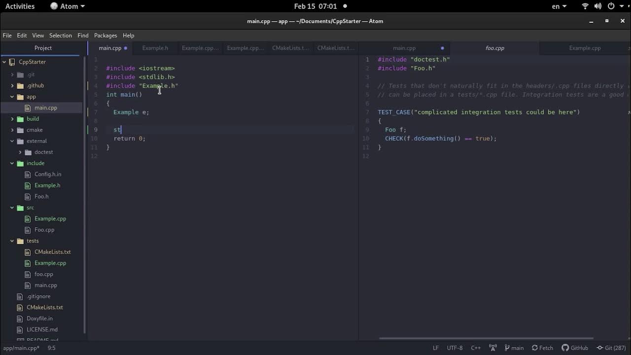 Cpp starter project - YouTube
