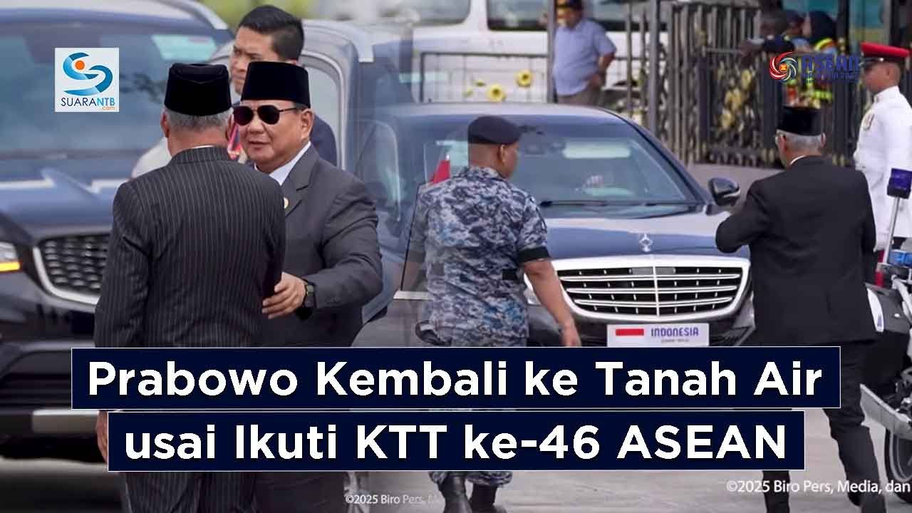 Presiden Prabowo Kembali ke Tanah Air usai Ikuti Rangkaian KTT ke-46 ...