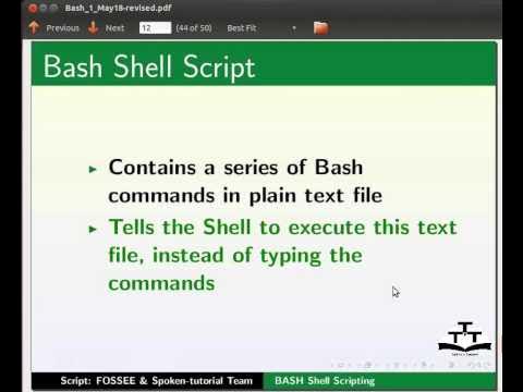Introduction to BASH Shell Scripting - Kannada - YouTube