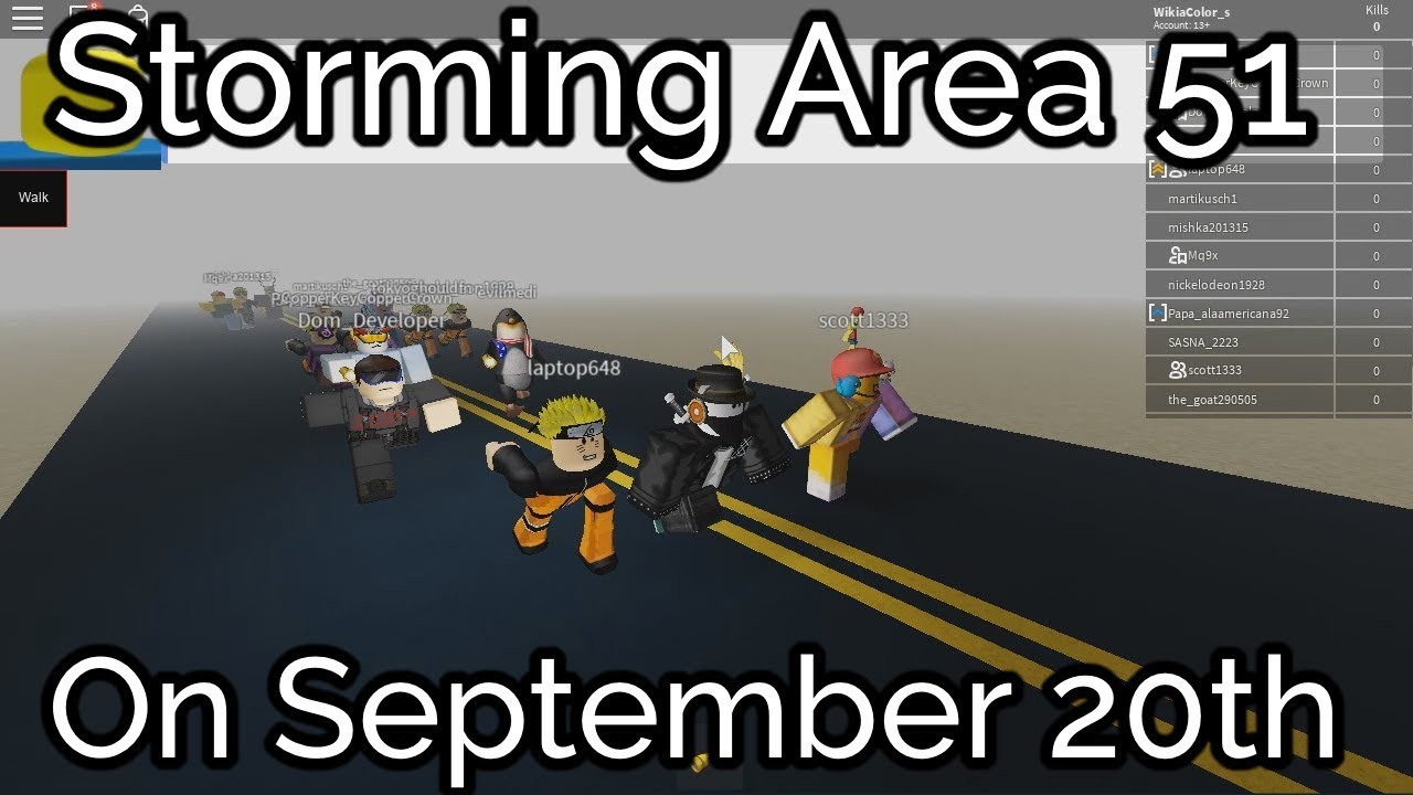 Storming Area 51 - On September 20th [ROBLOX] - YouTube