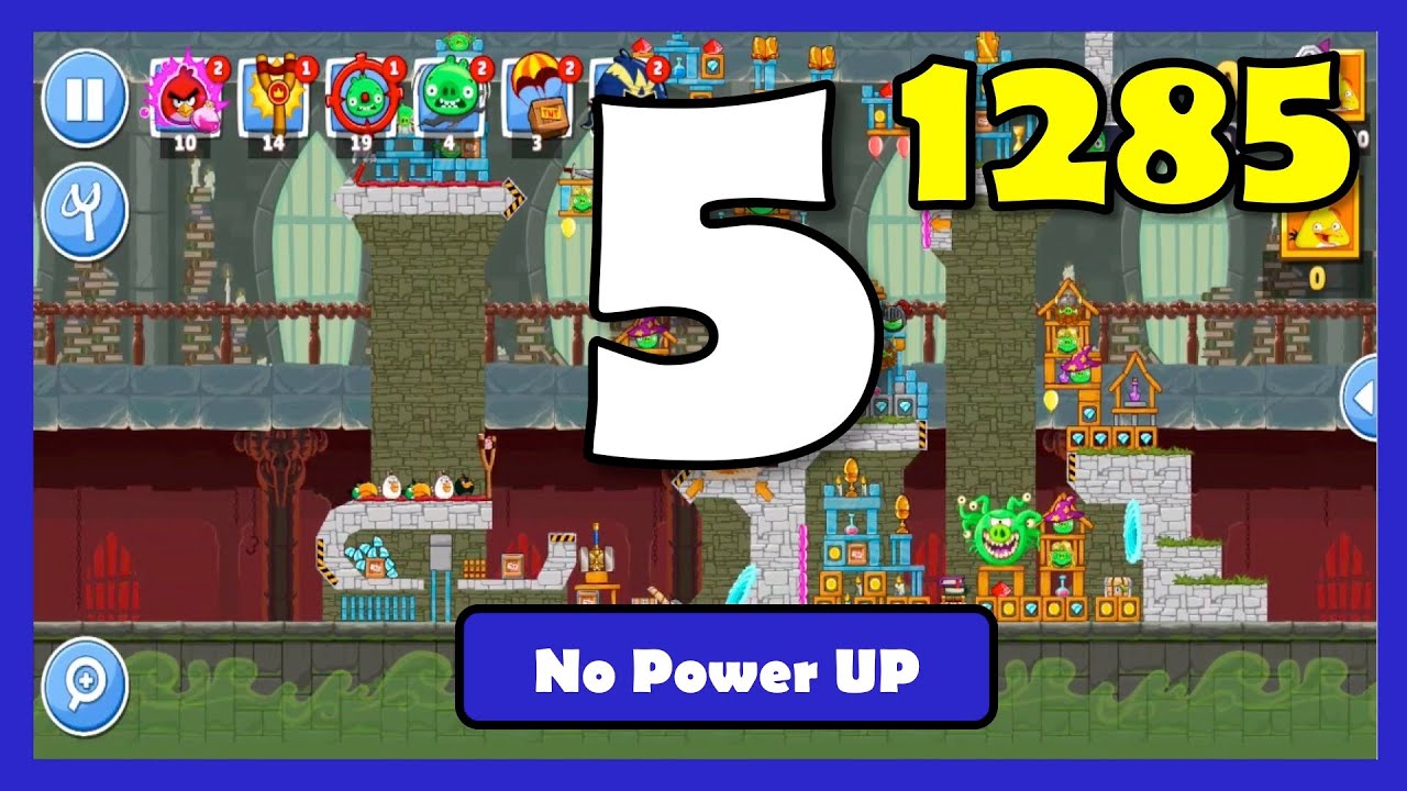 Angry Birds Friends Level 5 Tournament 1285 NO POWER UP walkthrough ...