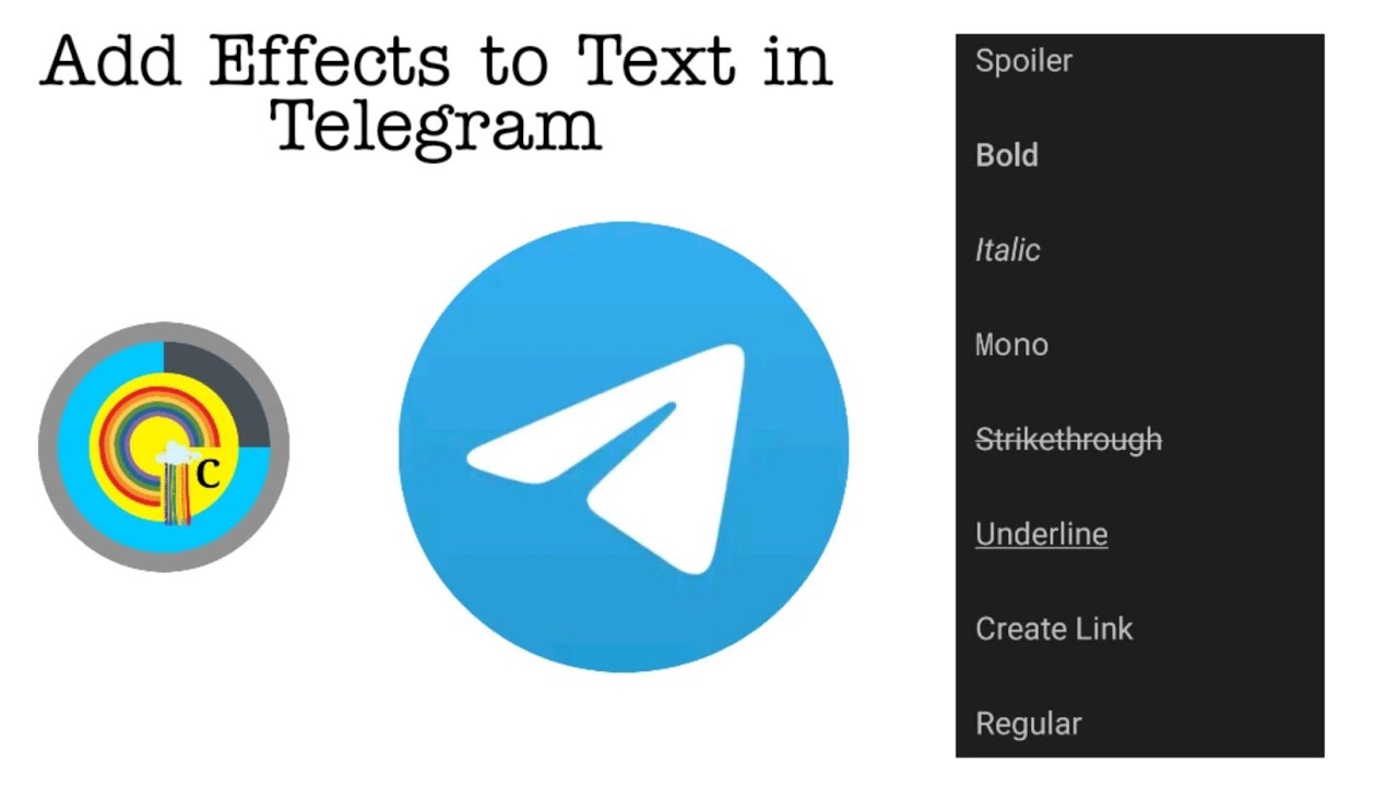 How to Add Effects to Text in Telegram | Spoiler, Mono, Italics, etc ...