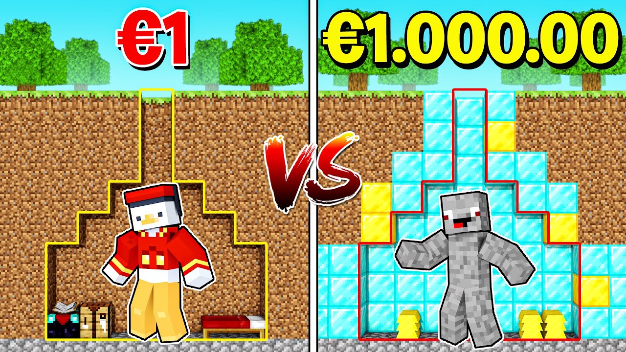 GEHEIME NOOB BASE VS GEHEIME PRO BASE IN MINECRAFT - YouTube