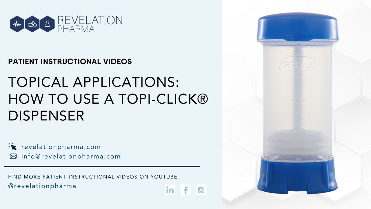 Topical Applications: How to Use a Topi-CLICK® Dispenser - YouTube