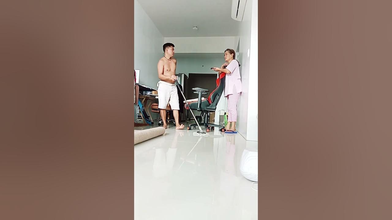 maglinis muna tau ng office ni boss habang tayoy nag kakape - YouTube