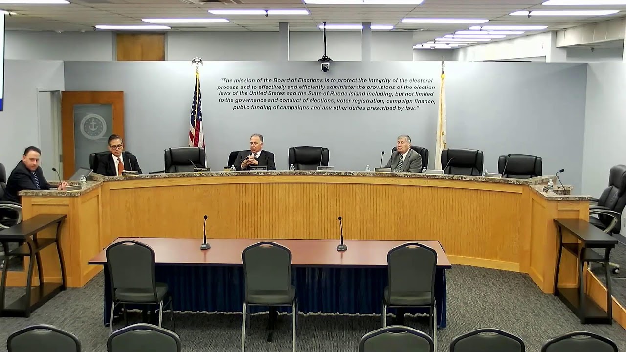 1/14/2025 Meeting of the Rhode Island Board of Elections – Compensation ...