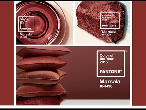 Marsala: 2015 Pantone Color of the Year - YouTube
