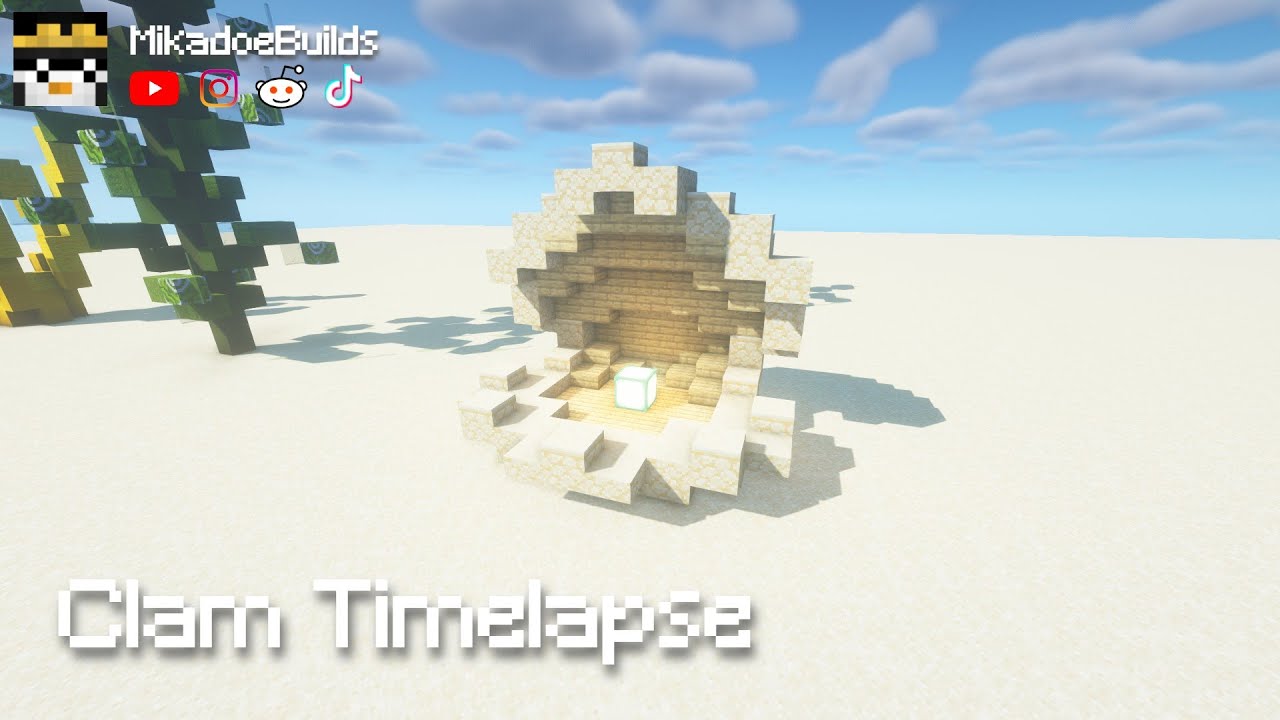 Minecraft Clam Timelapse - #Shorts - YouTube