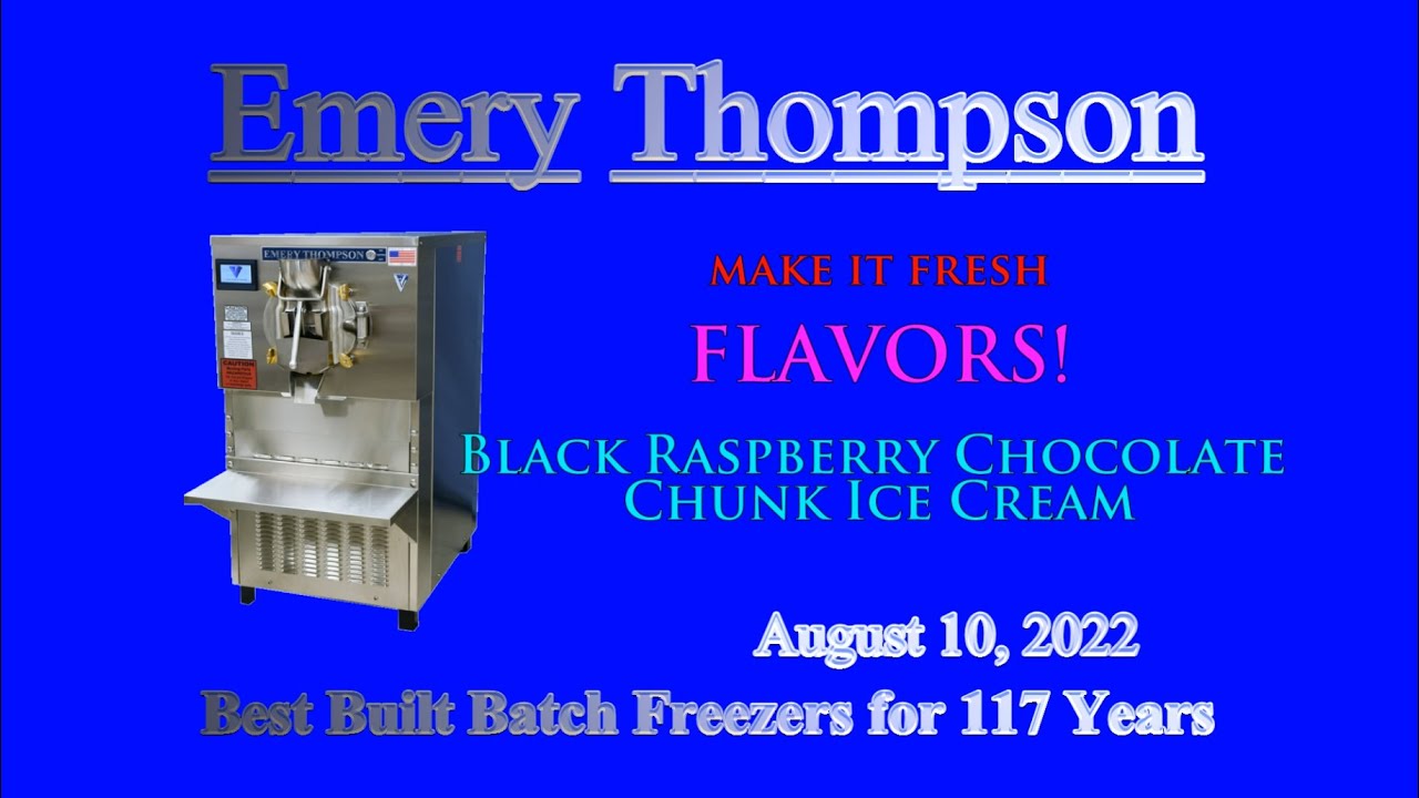 Black Raspberry Chocolate Chunk Ice Cream - YouTube