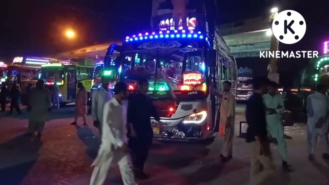 Beautiful Pakistani Buses Night View All Luxury Buses Motorway Times ...