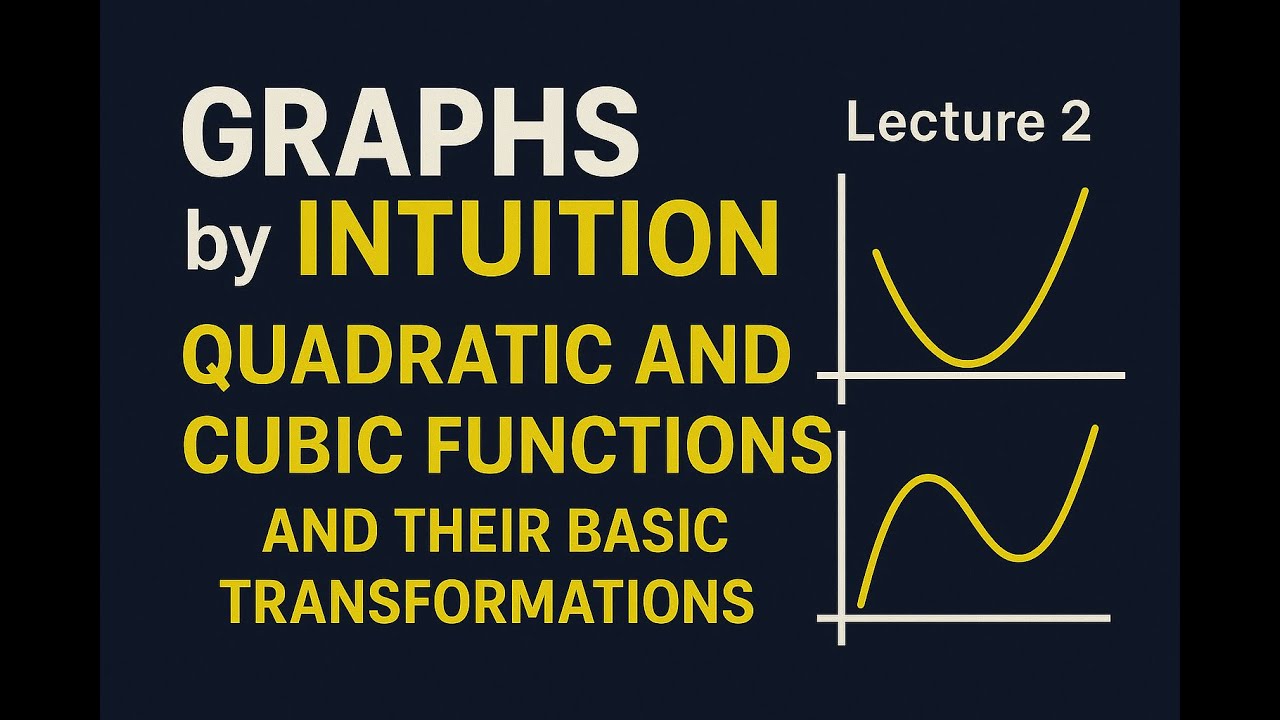 Lecture-2: Graphs - Quadratic And Cubic Functions And their Basic ...