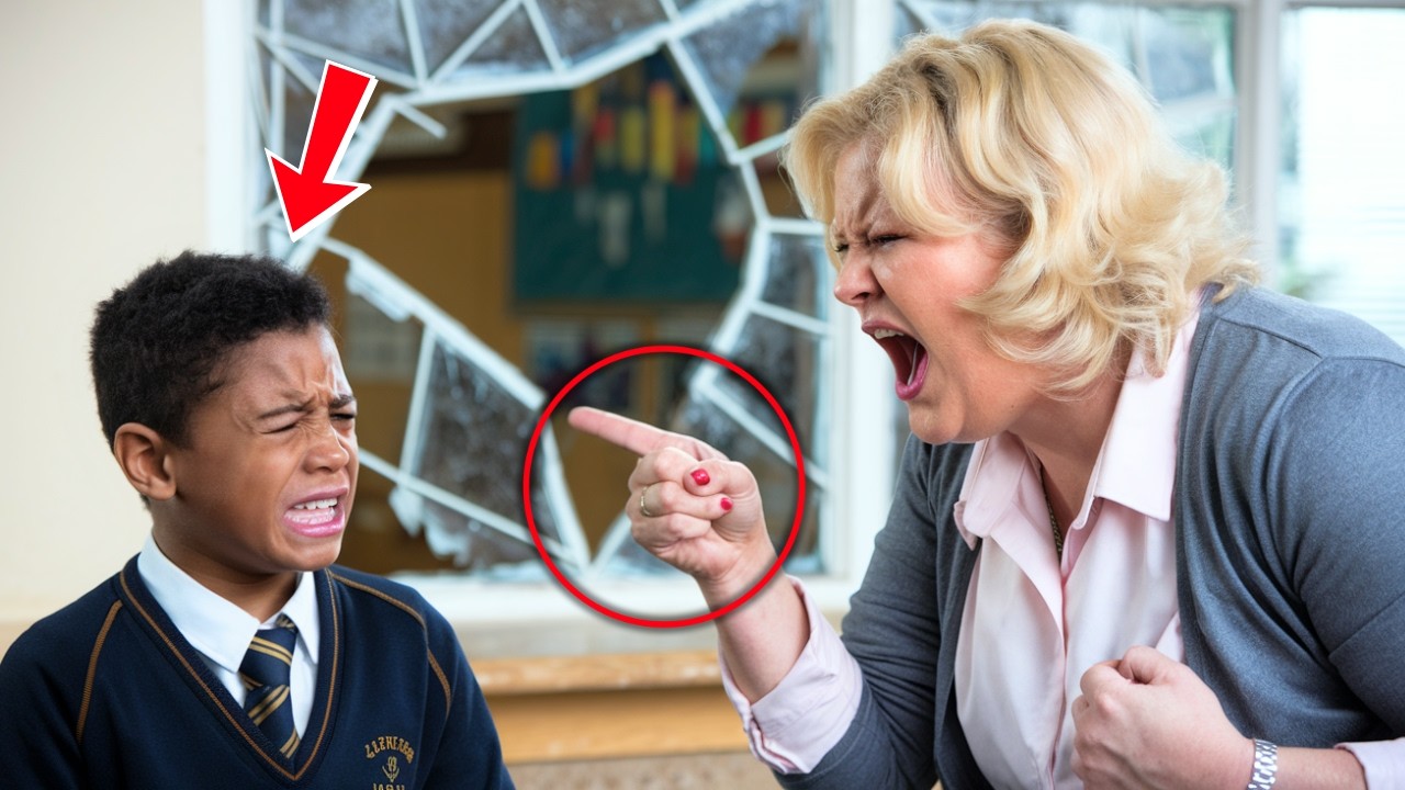 A boy was accused of breaking a window at school, but what he said to ...