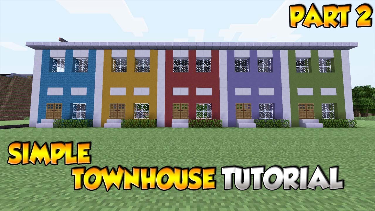 Minecraft Simple Townhouse Tutorial (Interior) - Part 2 - YouTube