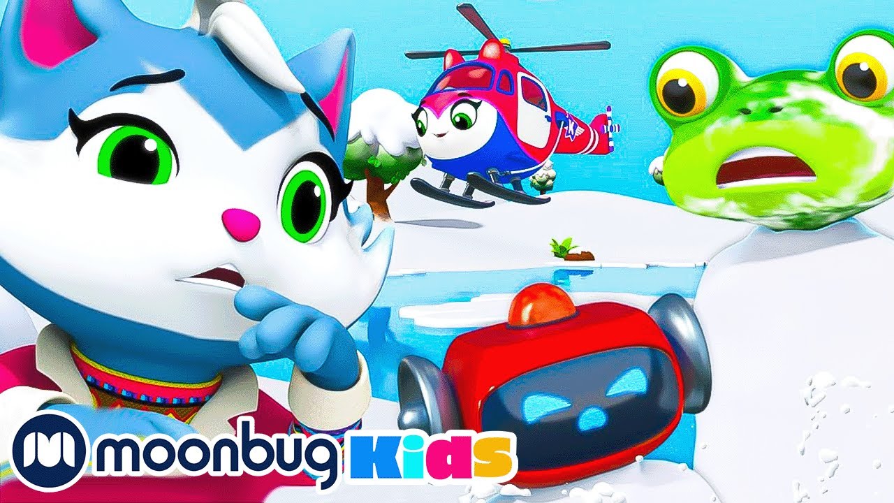 Frozen Lake | Cars, Trucks & Vehicles Cartoon | Moonbug Kids - YouTube