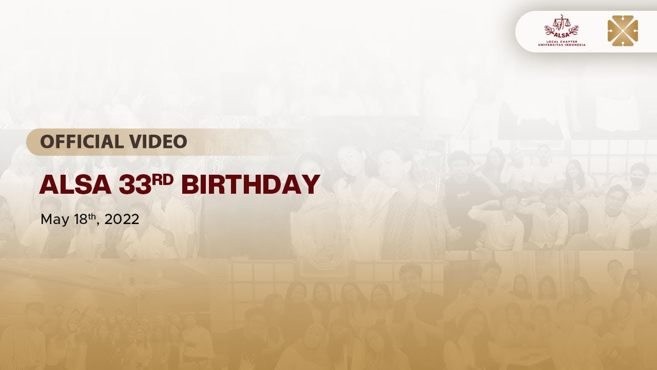 ALSA's 33rd Birthday Video - YouTube