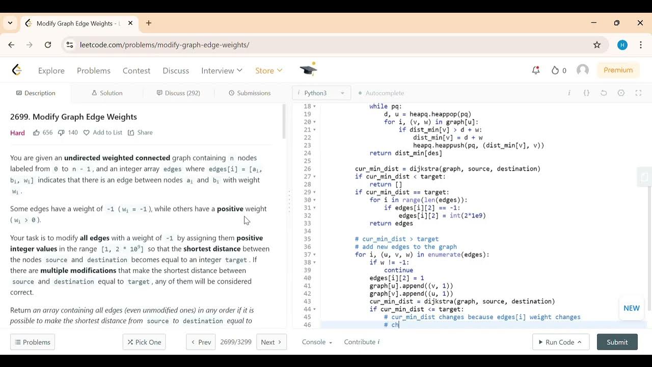 2699. Modify Graph Edge Weights - YouTube