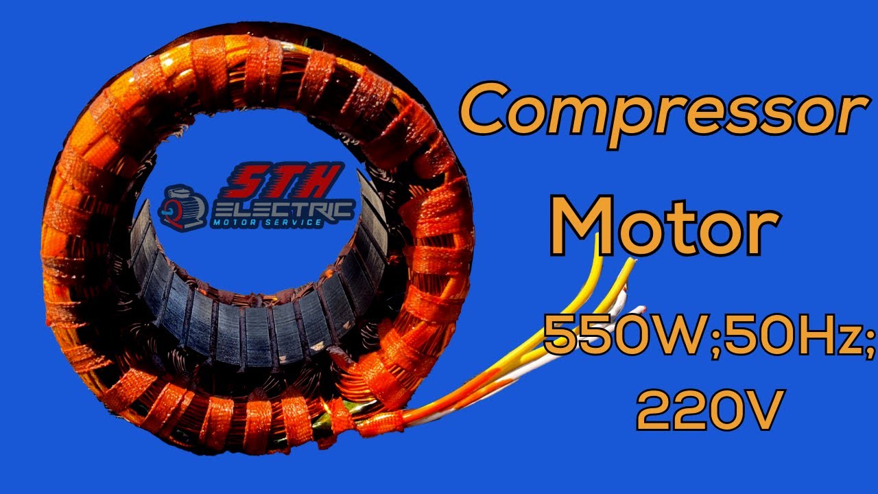 Amazing coil winding. 550w, 220v, motor rewinding.#3phasemotor #repair ...