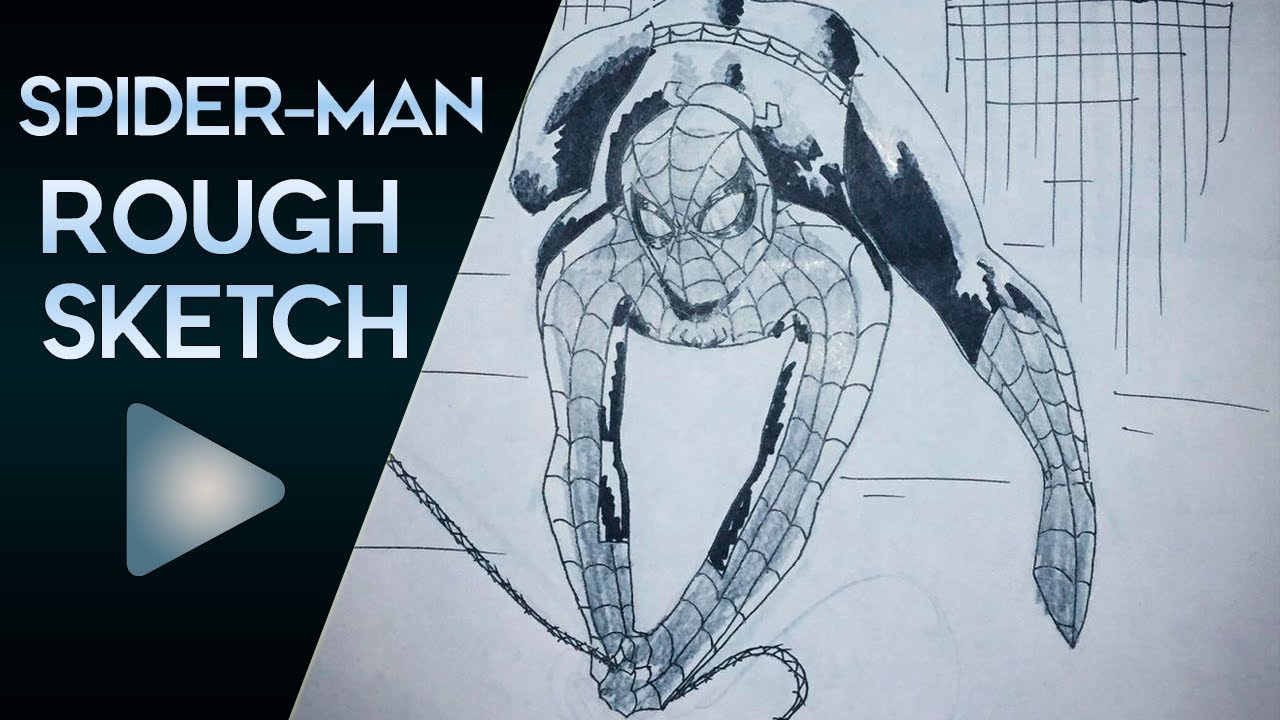 Spider-Man Rough Sketch | Speed Art (Drawing) - YouTube