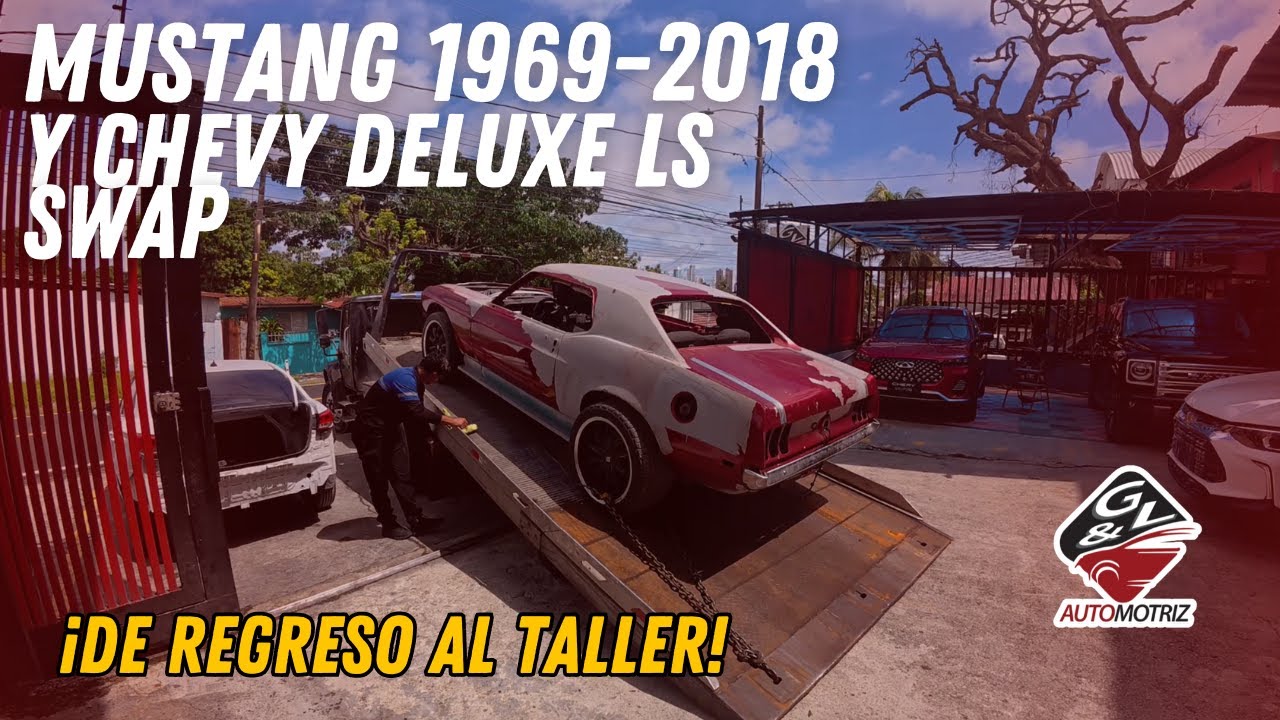 Regreso del Mustang 69/2018 al taller / Chevy Deluxe 1956 LS Swap techo ...