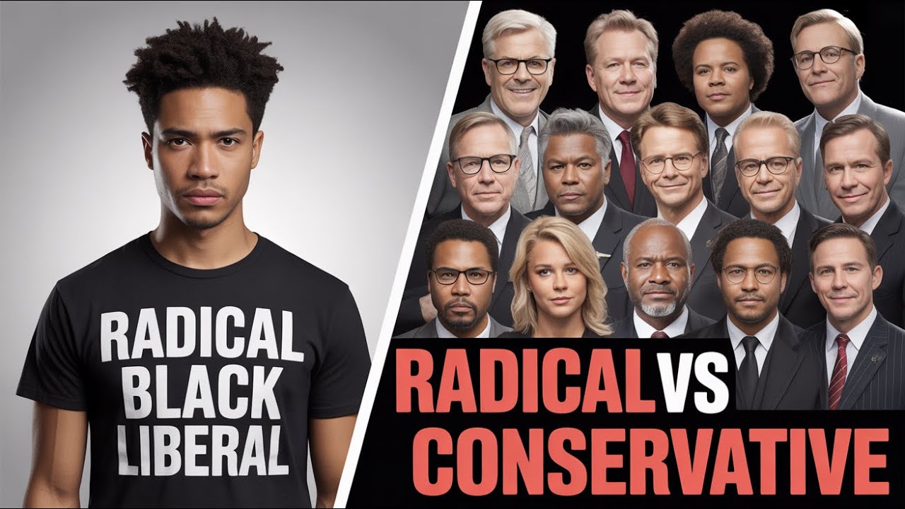 Radical Leftist vs 25 Black Conservatives debate slavery and ...