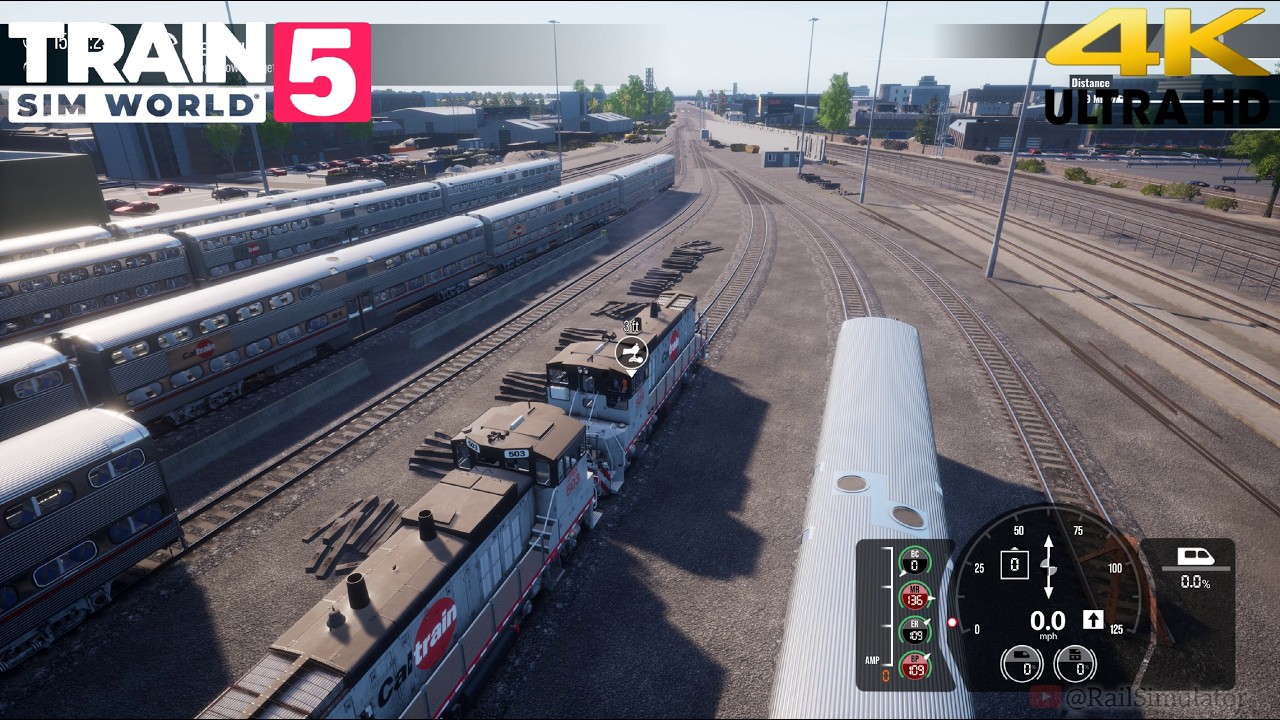 Moving from Caltrain Train Yard - Train Sim World 5 | Santa Clara ...