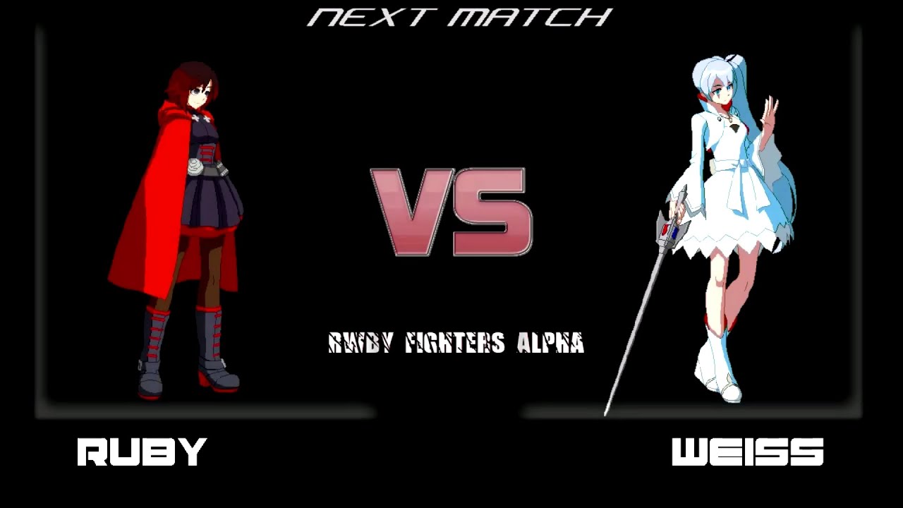 Ruby Rose vs Weiss Schnee | RWBY FIGHTERS (M.U.G.E.N) - YouTube