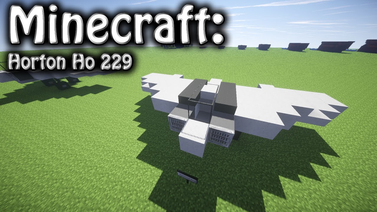 Minecraft: Horten Ho 229 Tutorial - YouTube