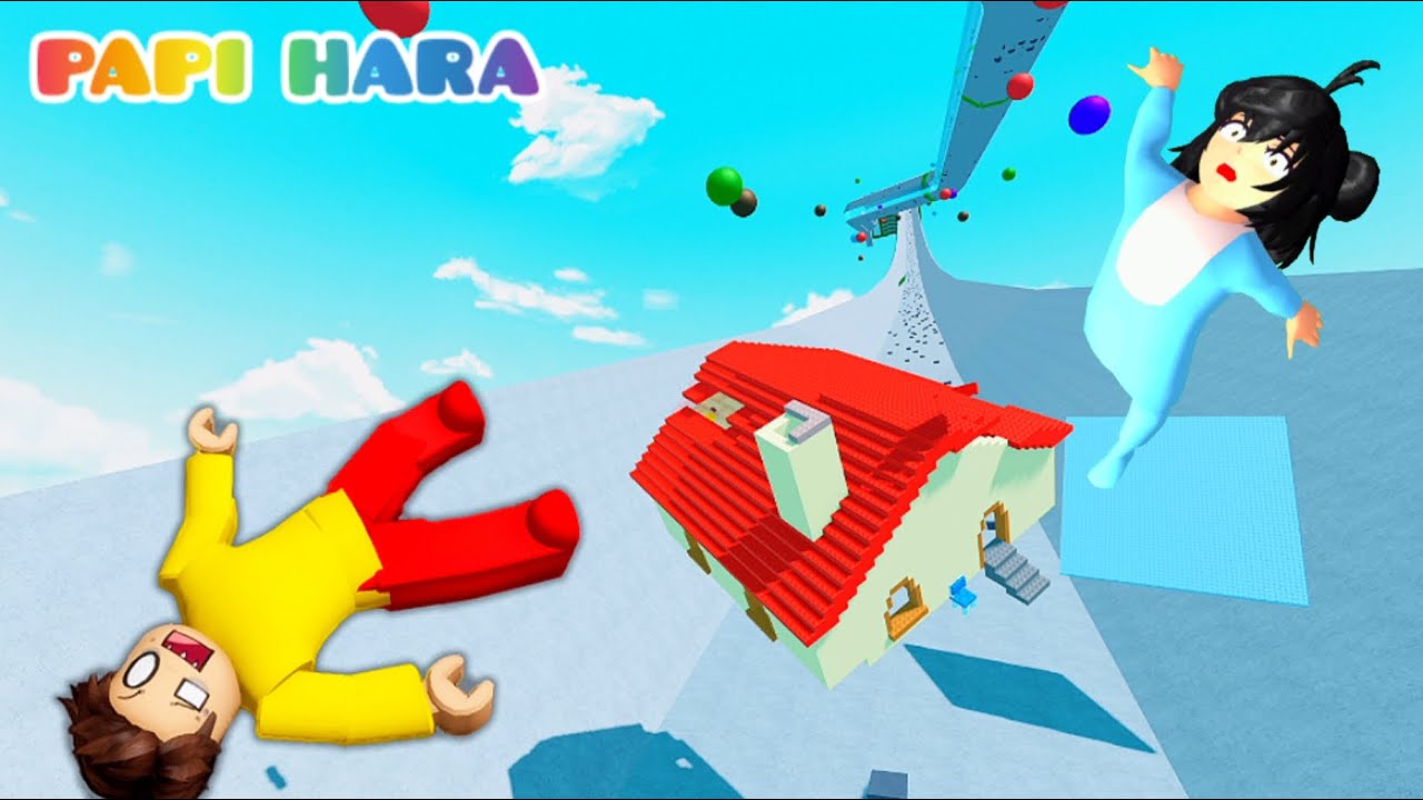 Yuta Dan Baby Hara Main Seluncuran Rumah 😱| Yuta Baby Hara Terlempar ...