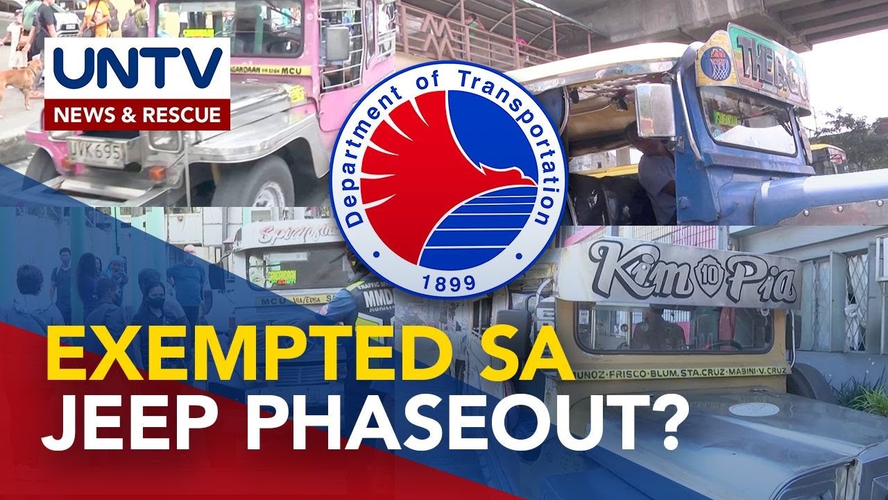 Jeepney phaseout, hindi ipatutupad sa lahat ng traditional units – DOTr ...