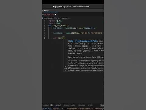 Understanding CPU Times in Python with psutil #python #sysadmin #coding #techtips #codingtips ...