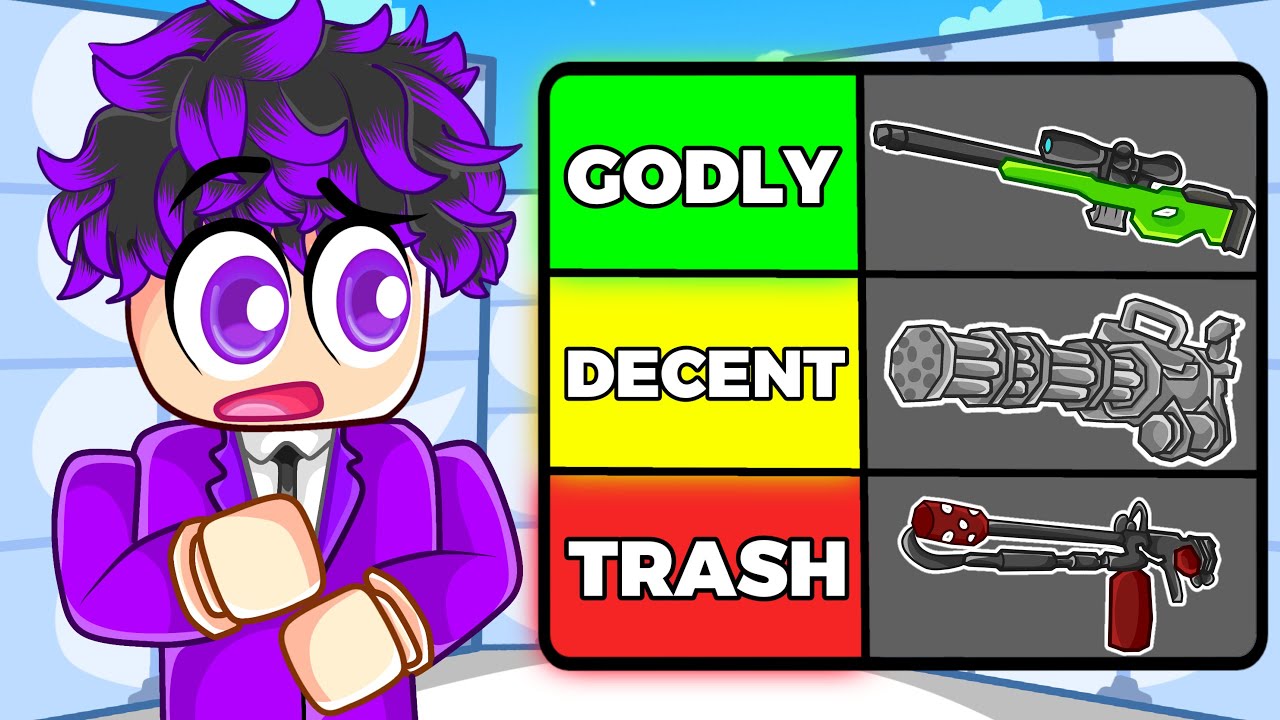 I RANKED Every Weapon in Roblox Rivals... - YouTube