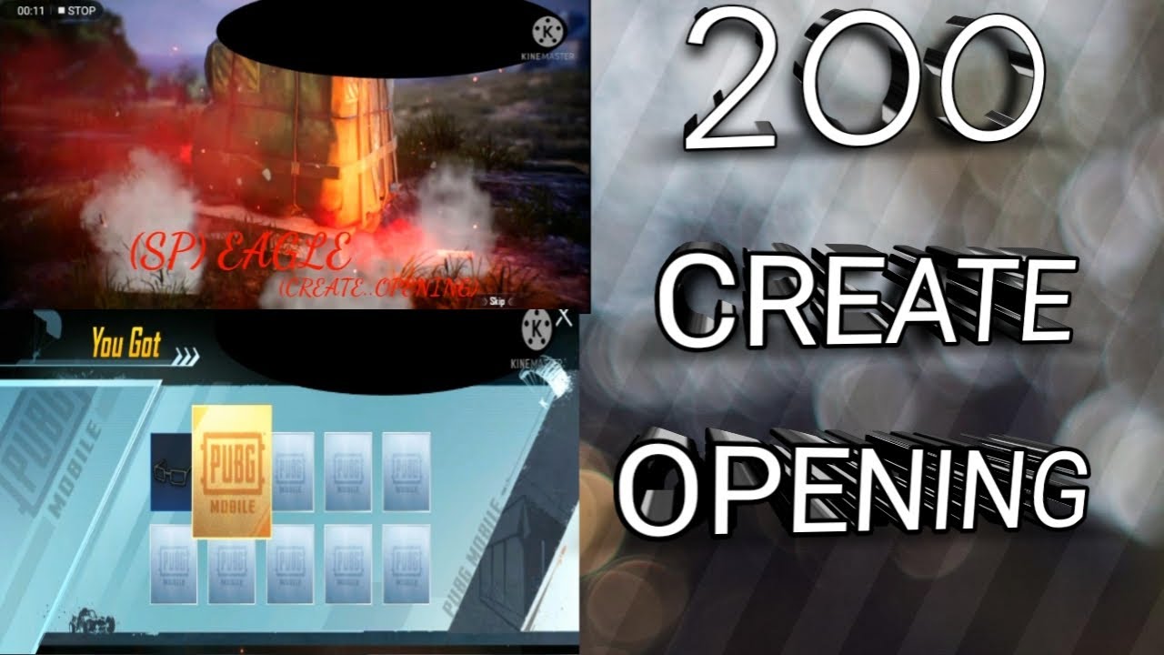 200 CREATE OPENING .PUBG .EAGLE - YouTube