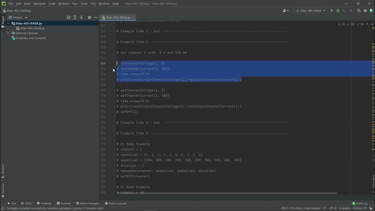 Tutorial: How to operate XDAC-40U-R4G8 using SCPI commands. (Python, MatLab compatible ...