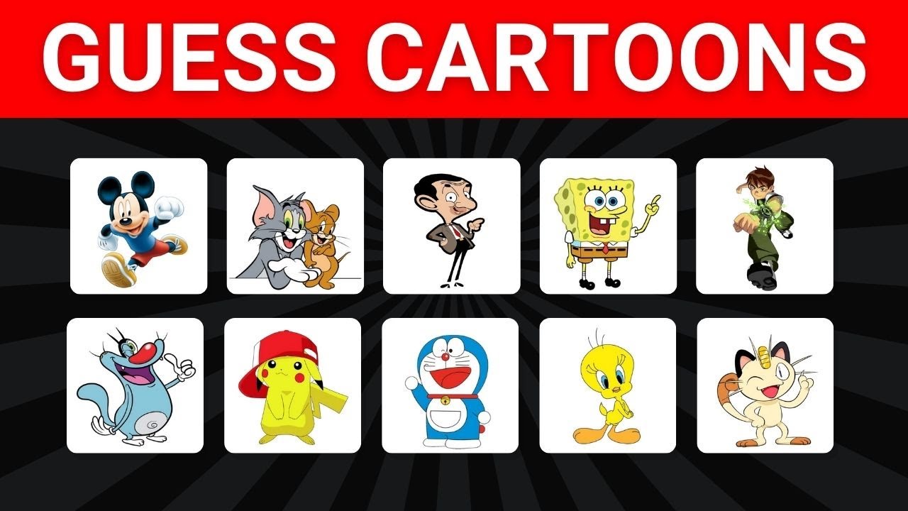 Guess the Cartoon Character Challenge! Can You Name Them All? | Quiz ...