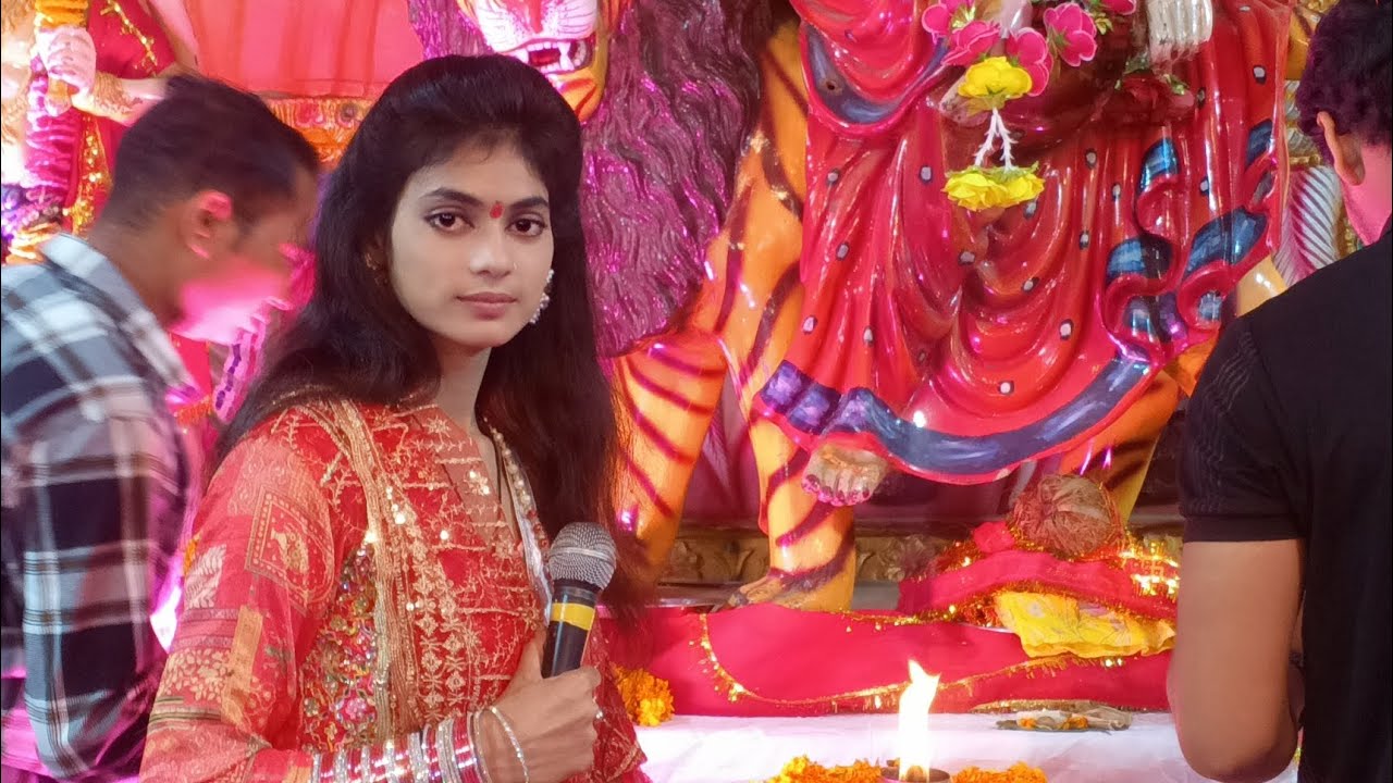 maa Shardey jagran party'Aligarh, singer mahak Goswami,, singer Love ...